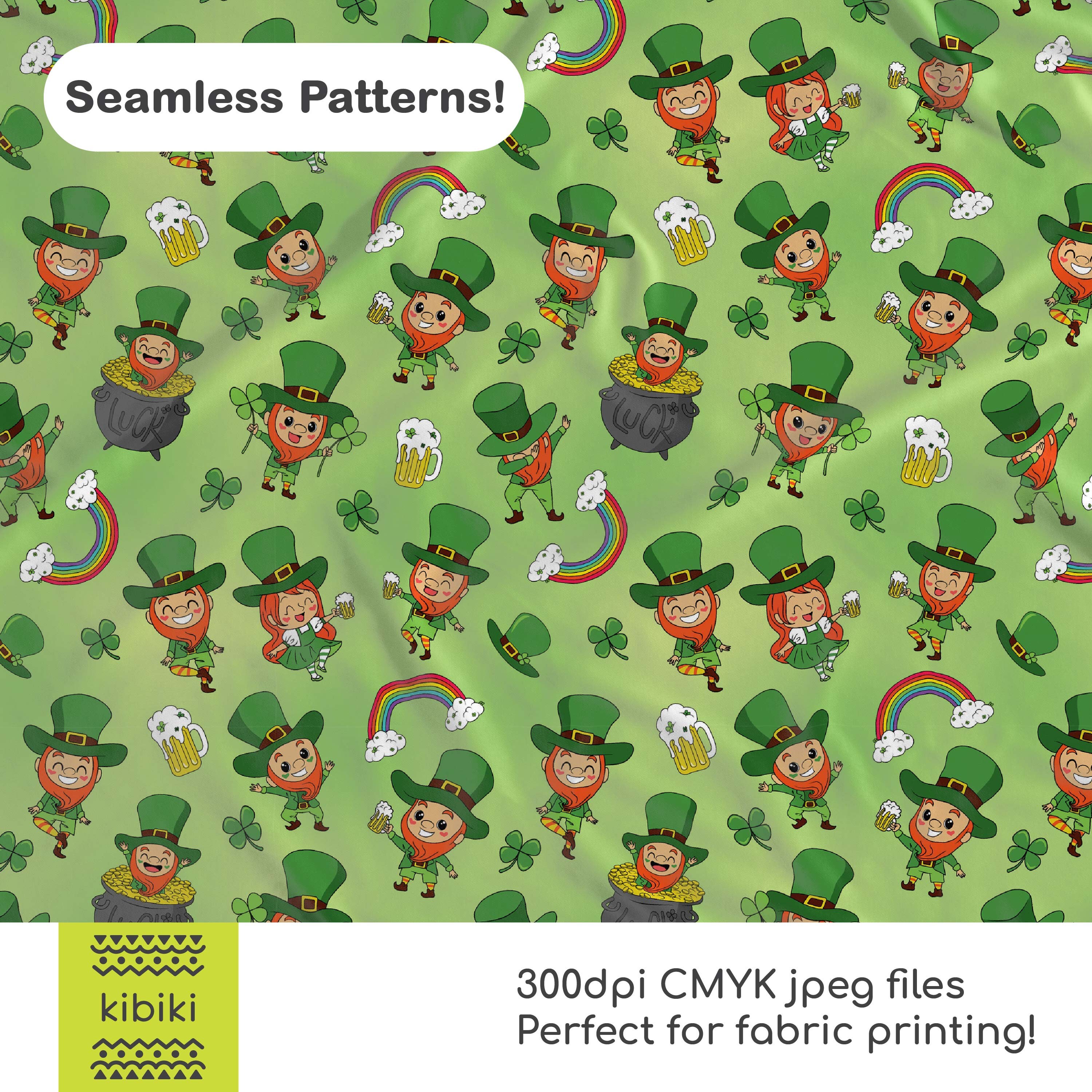 INSTANT DOWNLOAD Seamless Pattern St Patrick Digital Paper - Etsy
