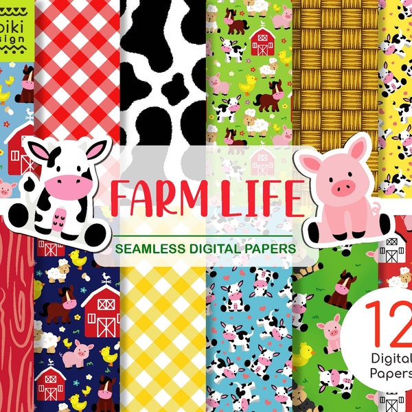 Digital Paper Animal - Etsy