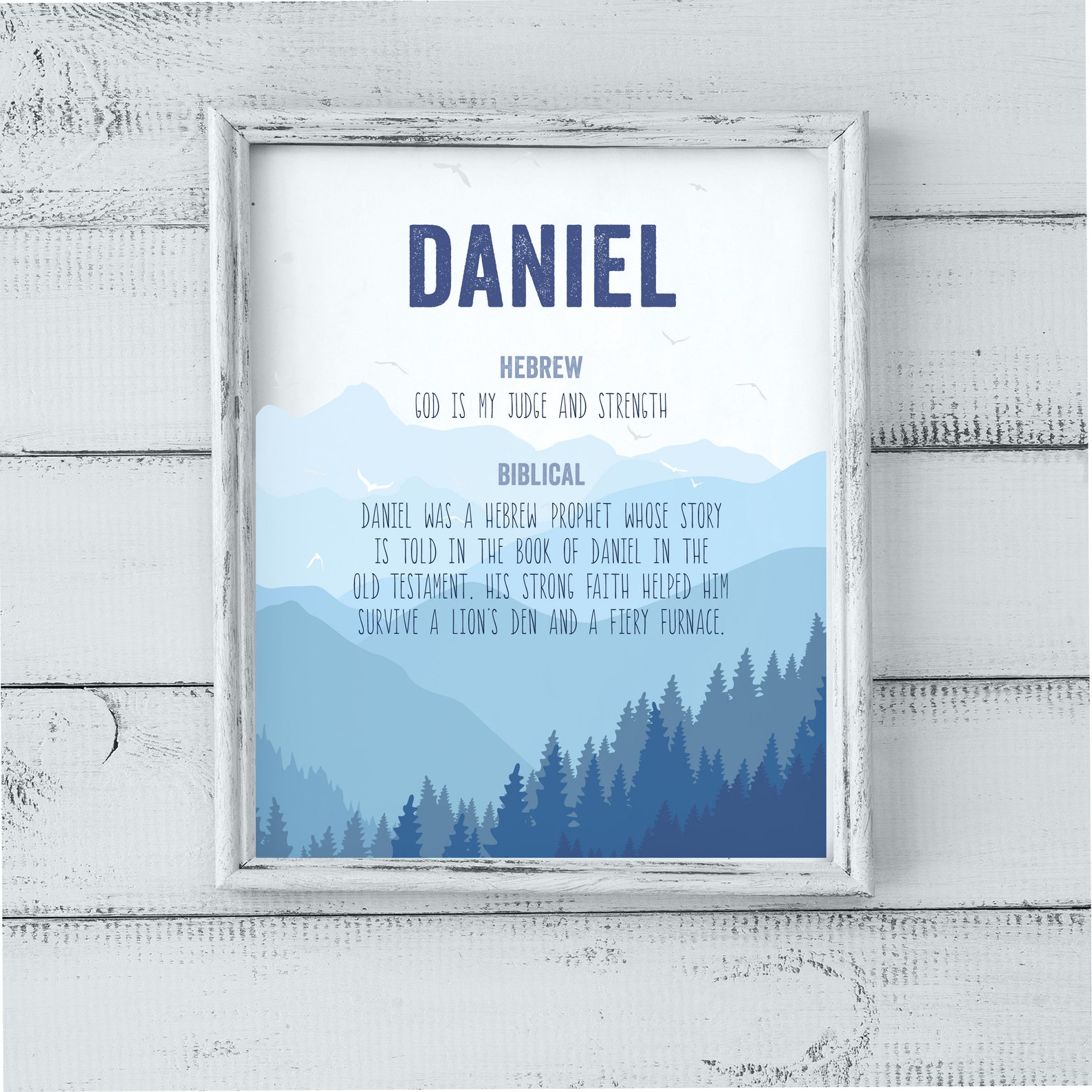 Personalized Name Meaning Printable Nursery Decor Newborn - Etsy