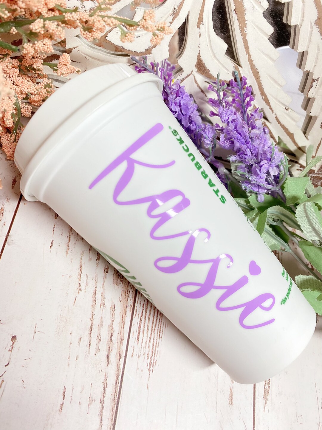 Personalized Starbucks Reusable Hot Cup 16 Oz With Lid - Etsy