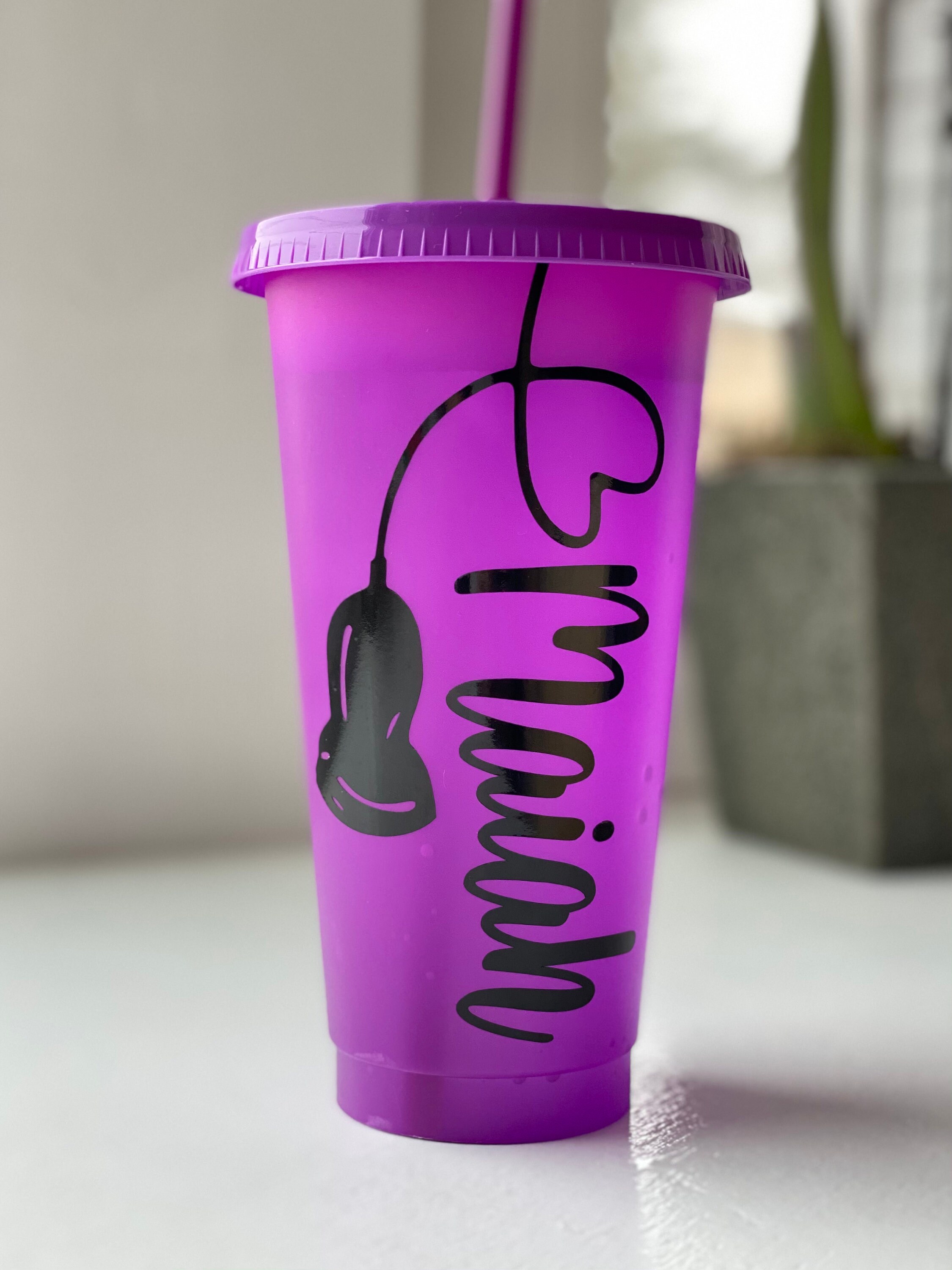 Color Changing Cold Cup W/matching Color Lid Personalized | Etsy