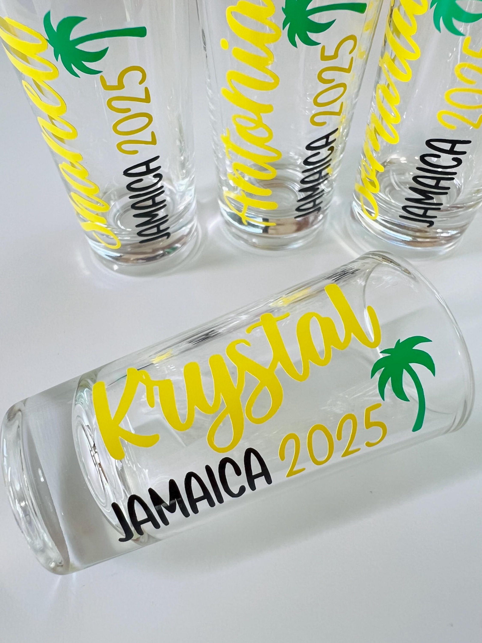 Personalized Vacation Shot Glasses: Cruise Trip Souvenir - Etsy