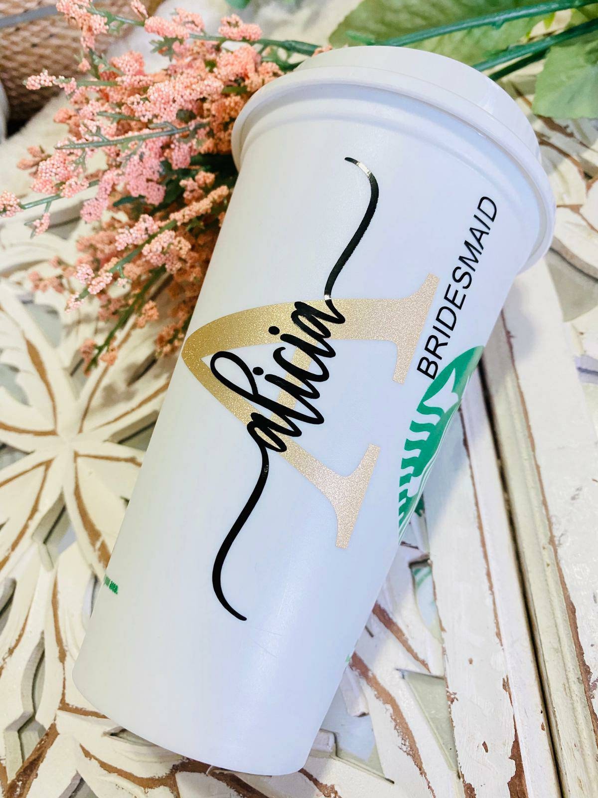 Personalized Starbucks Reusable Hot Cup Bridesmaid Proposal - Etsy