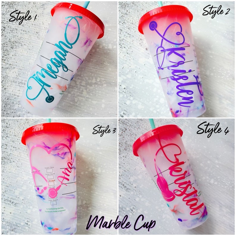 Personalized Starbucks Nurse Cup 24oz with Lid and Straw | Etsy