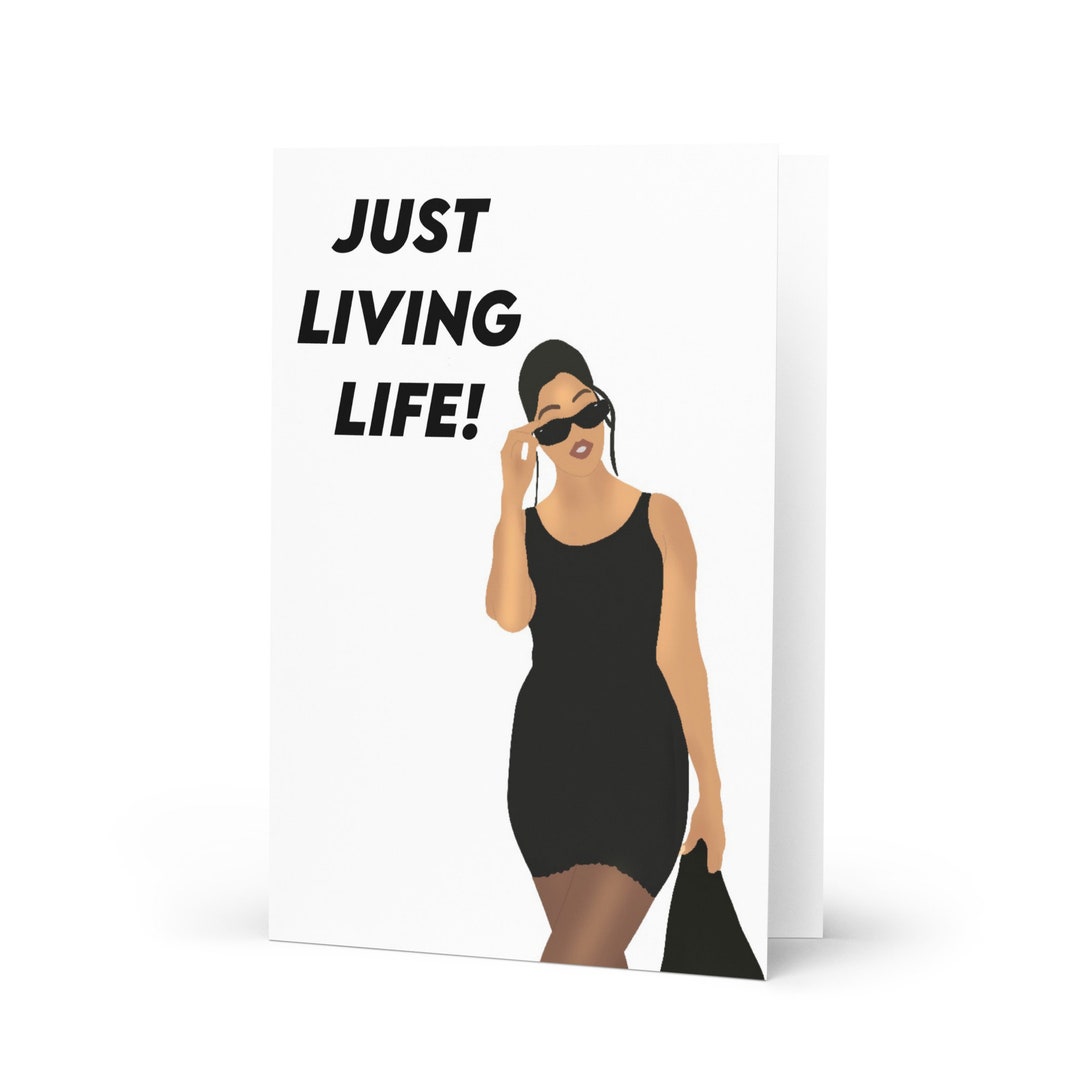 Kourtney Kardashian Just Living Life Greeting Card - Etsy