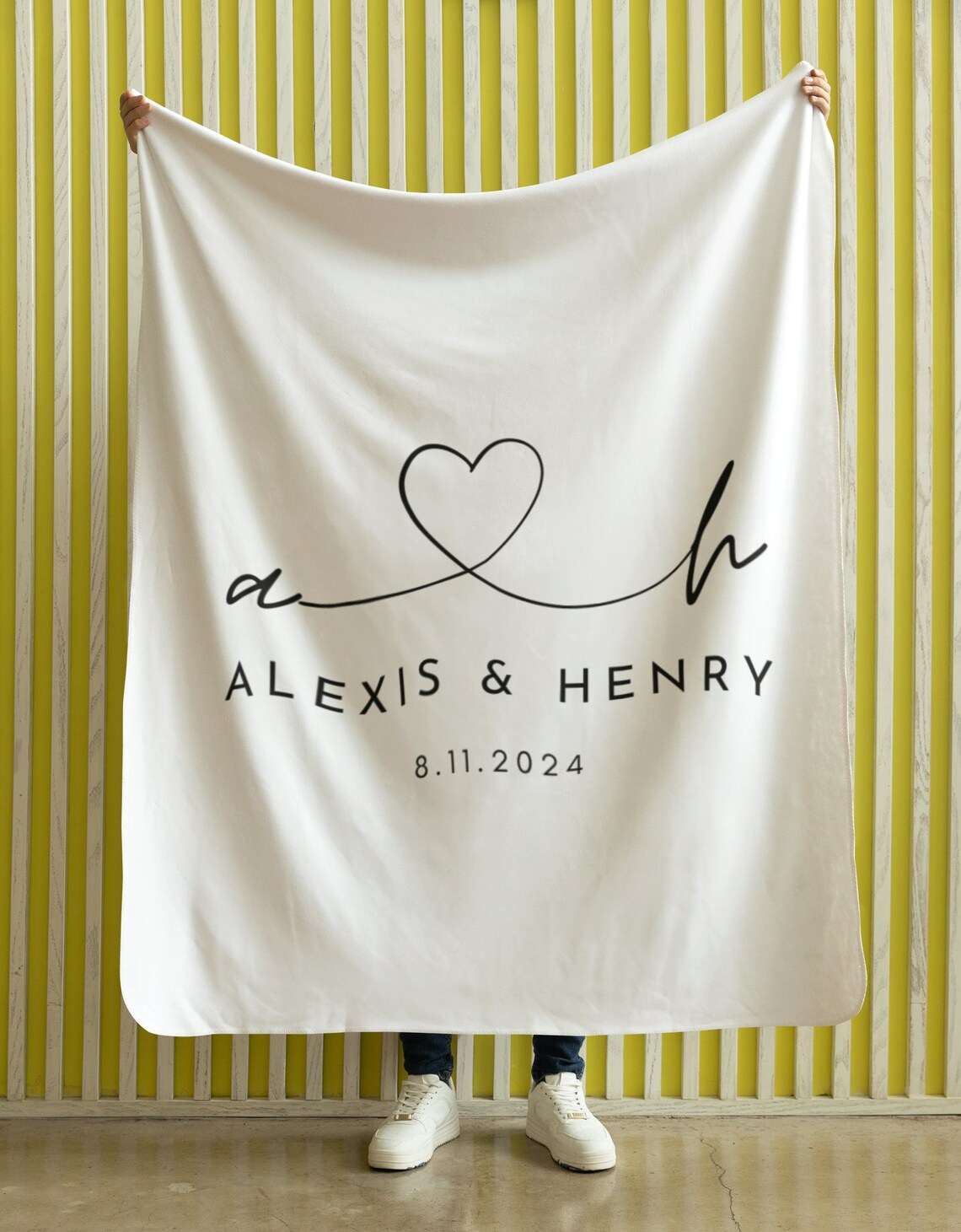 Personalized Wedding Blanket, Customizable Wedding Blanket ...