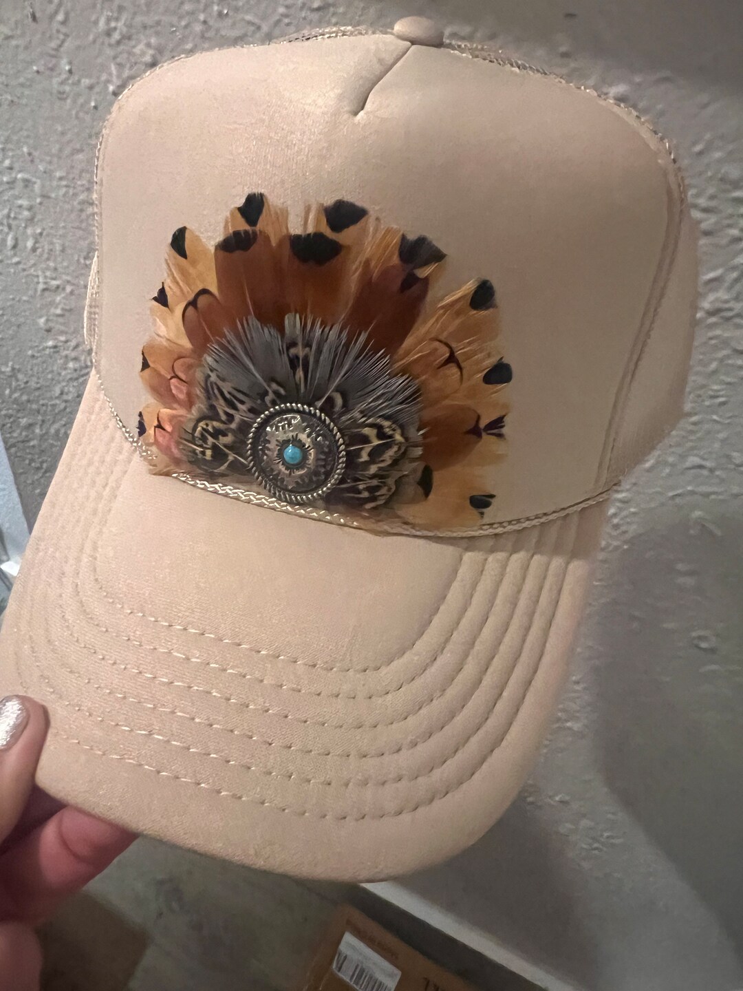 Feather Trucker Hat - Etsy