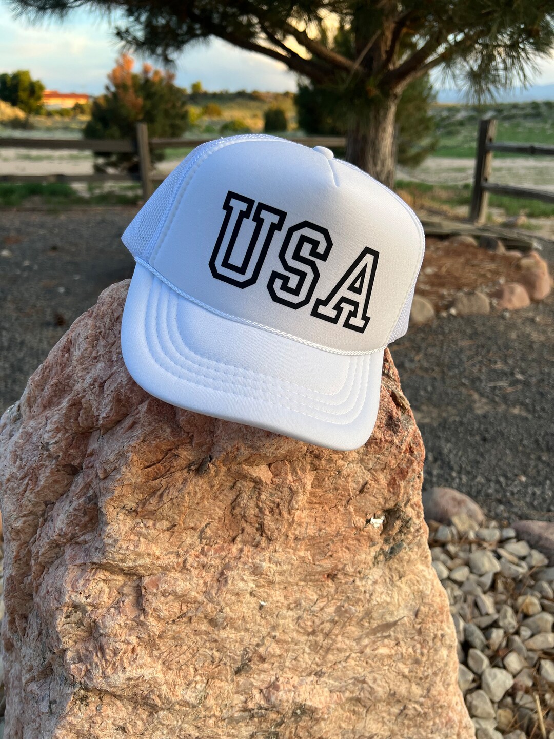 YOUTH Size Hat or TWEEN Hat Trucker Hat USA Hat Get Ready for the 4th ...