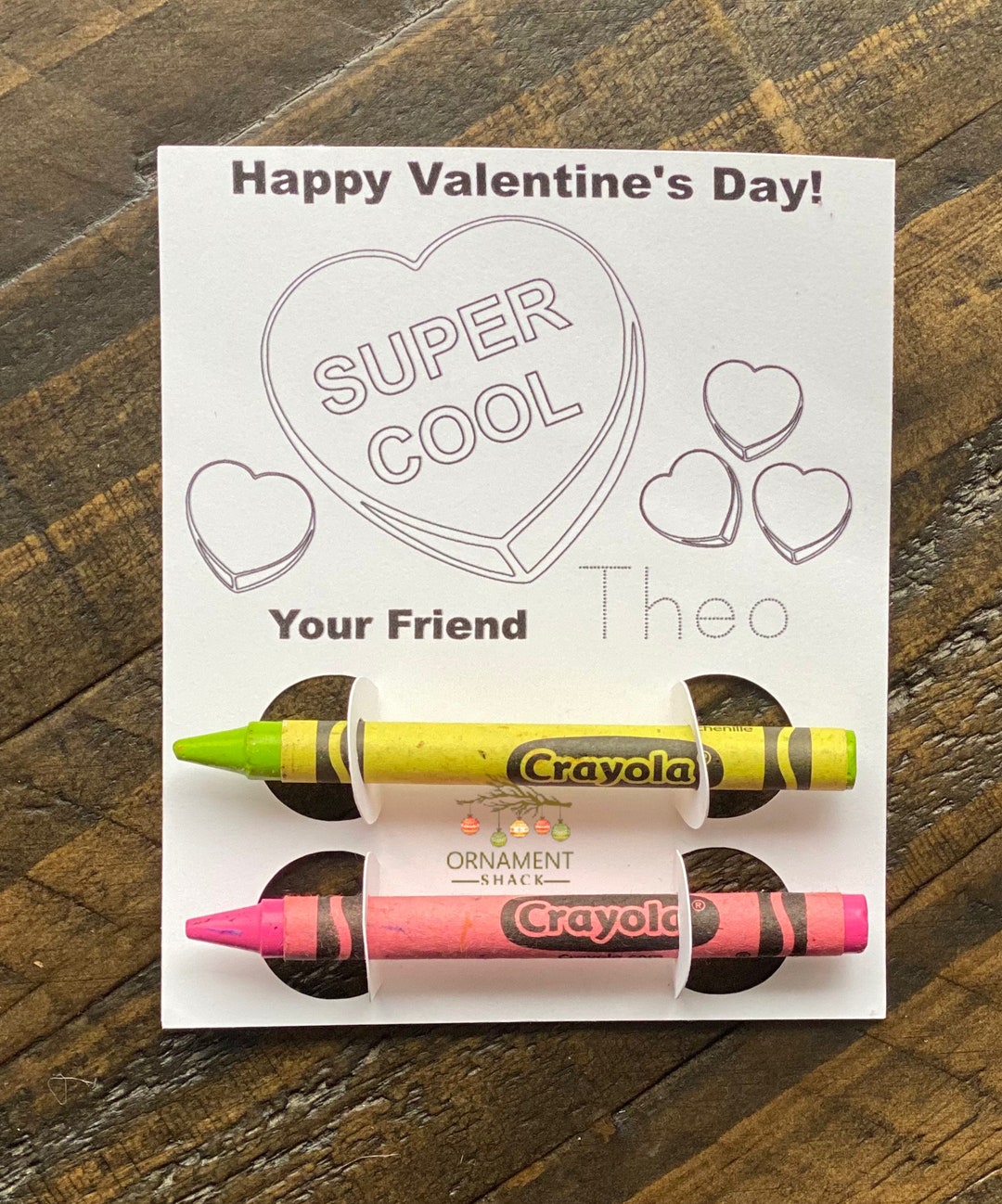 Valentines Day Cards Colour Your Own for Classroom and Teacher Gift ...