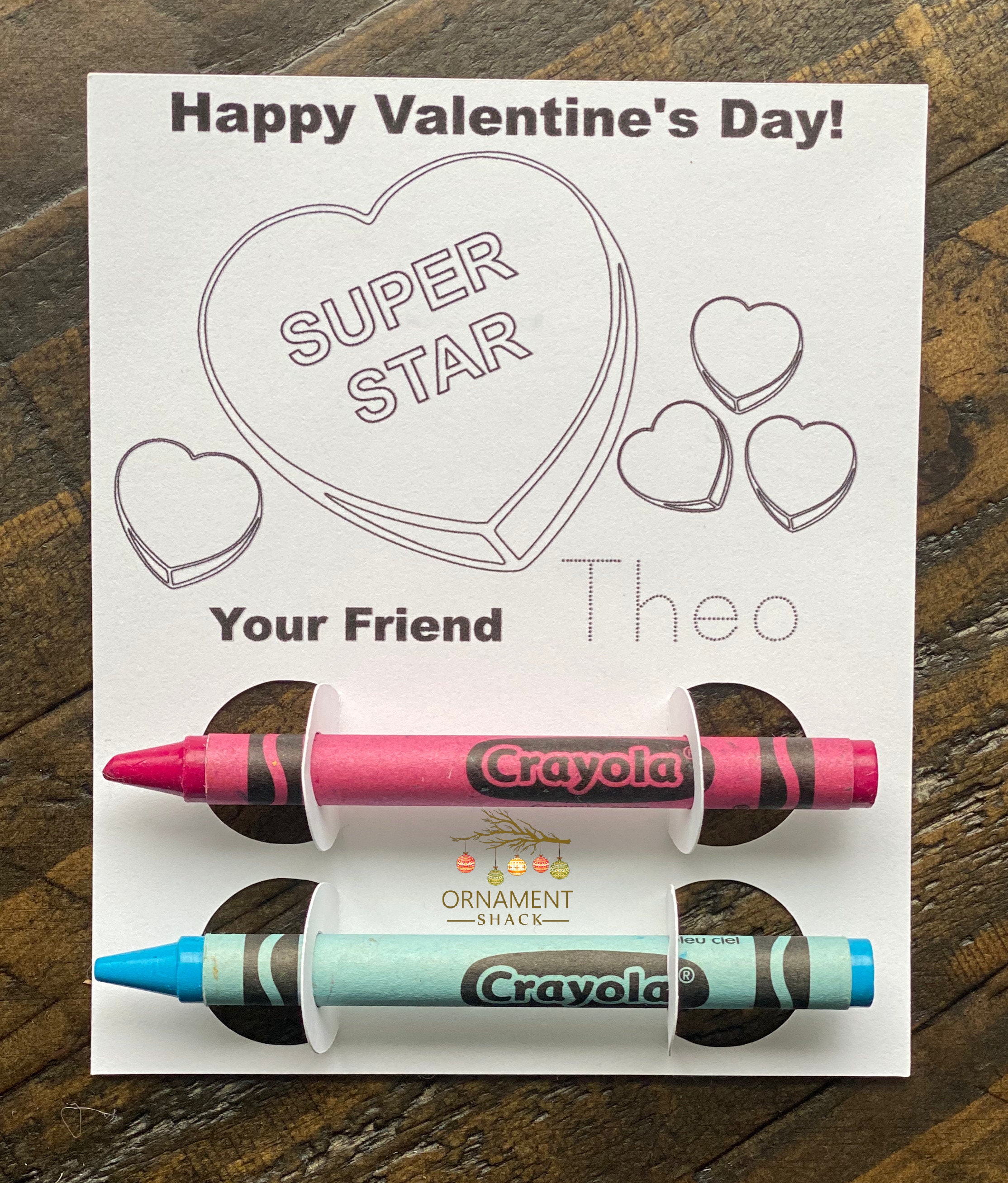 Valentines Day Cards Colour Your Own for Classroom and Teacher Gift ...