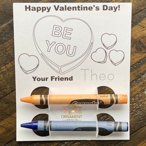 Valentines Day Cards Colour Your Own for Classroom and Teacher Gift ...