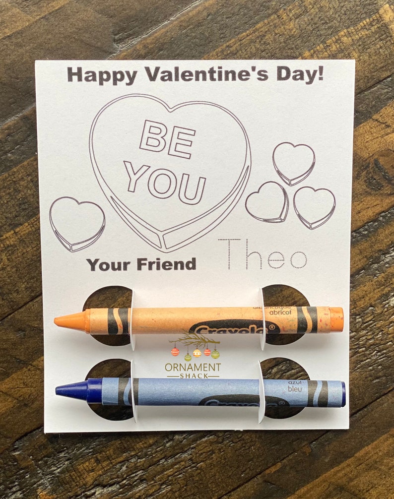 Valentines Day Cards Colour Your Own for Classroom and Teacher Gift ...