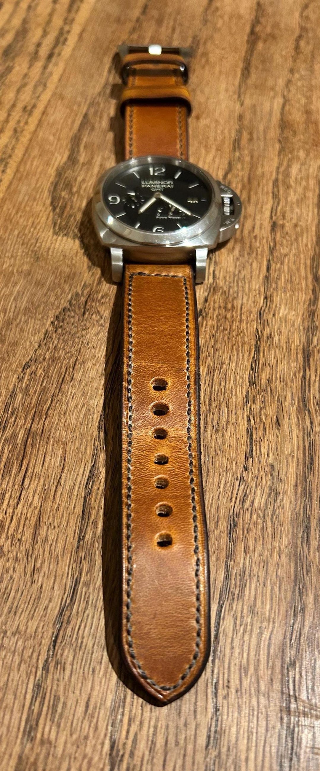 Luxury Hand Stitched Leather Panerai Watch Strap - Etsy UK