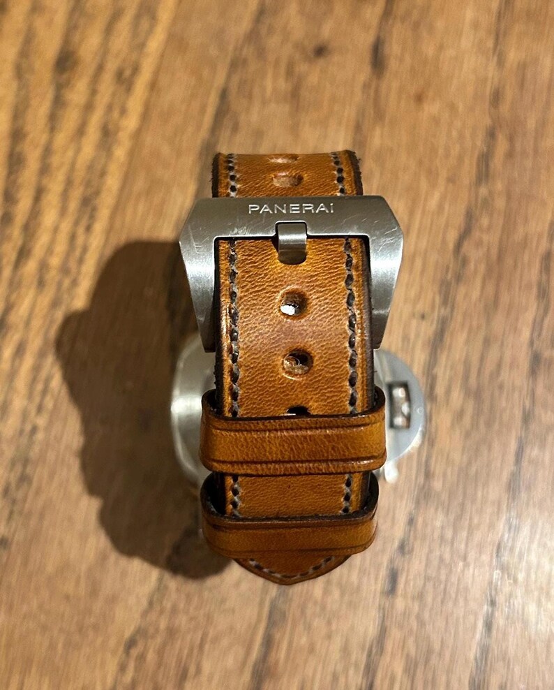 Luxury Hand Stitched Leather Panerai Watch Strap - Etsy UK