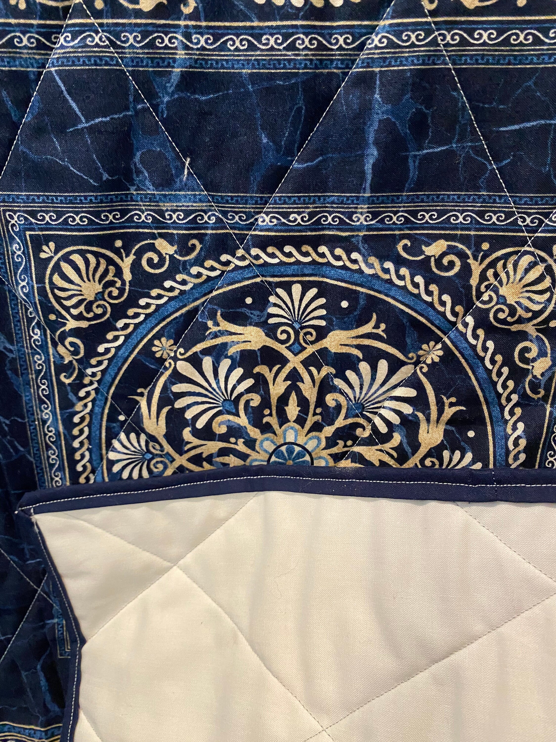 Navy Hanging Quilt - Etsy