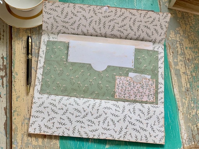 Stationary Folio - Vintage Styled - Stationary Folio - Hand Dyed ...