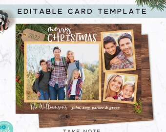 Christmas Trio Card - Etsy