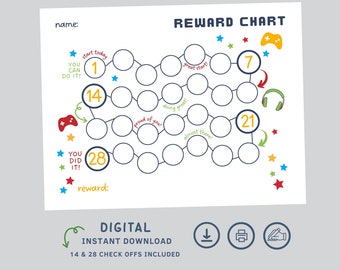 Star and Reward Chart for Positive Reinforcement - Etsy