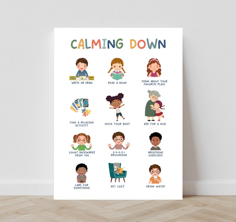 Feelings and Calming Down Posters Social Emotional Learning, Healthy ...