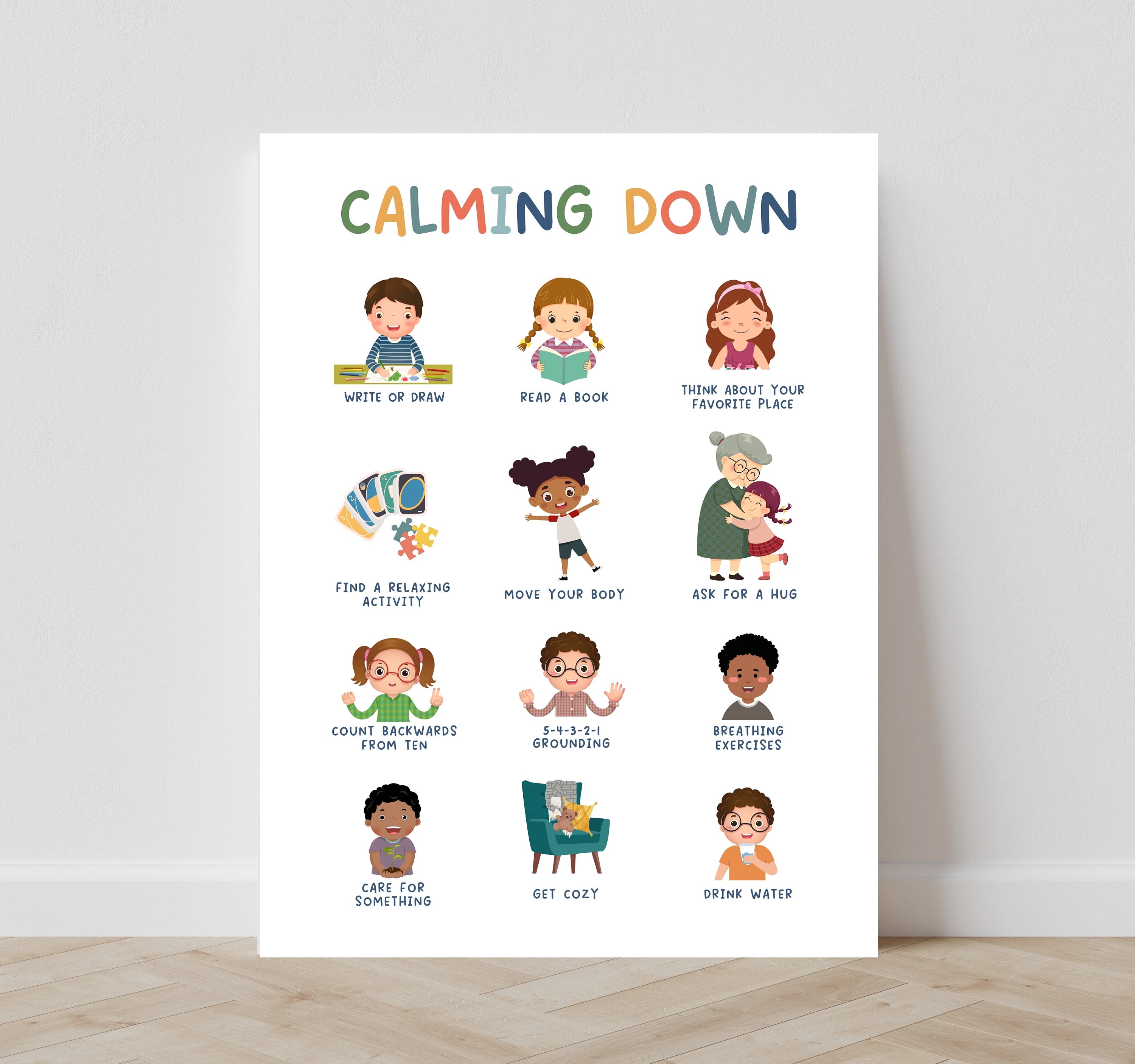 Feelings and Calming Down Posters Social Emotional Learning, Healthy ...