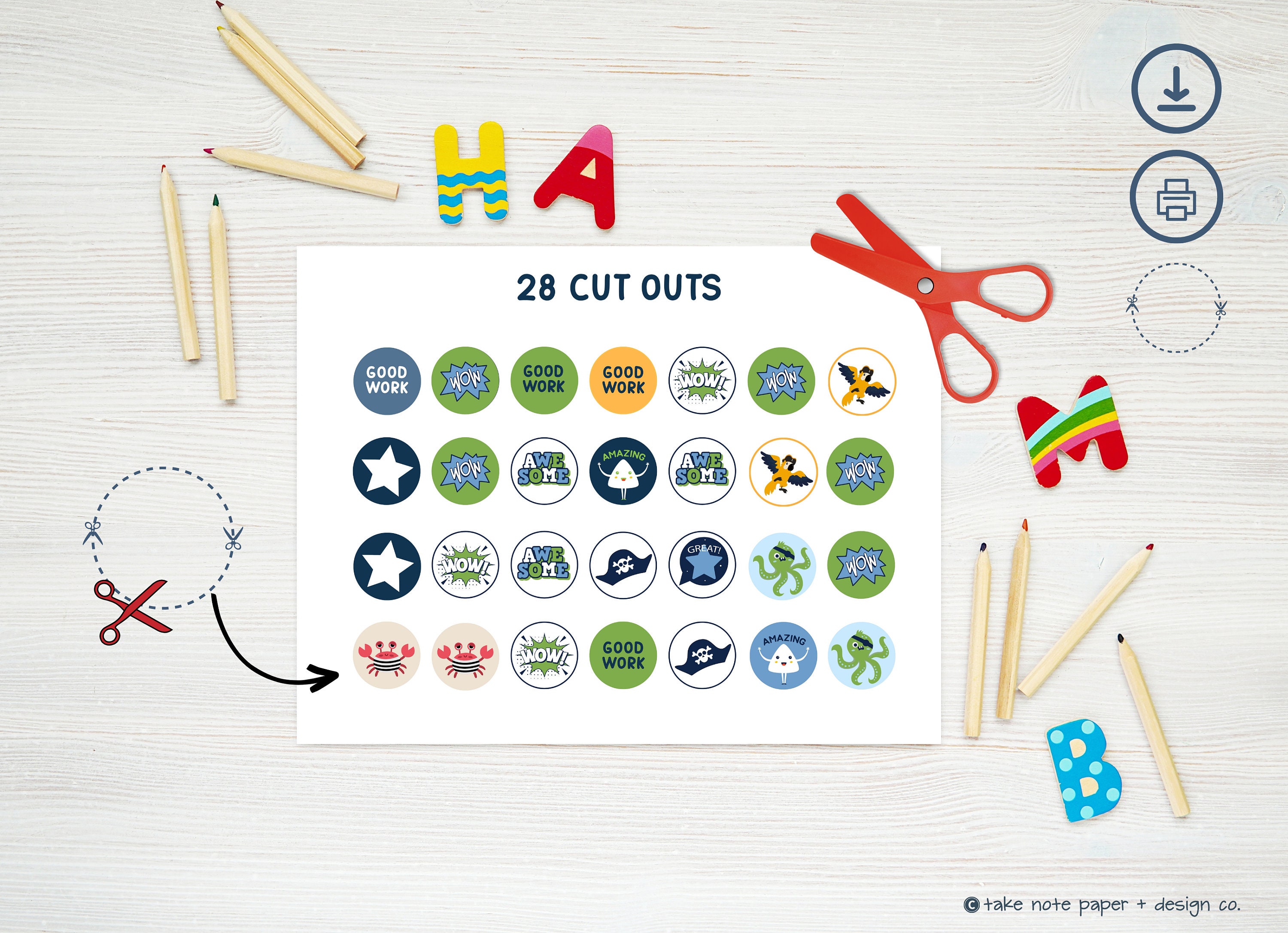 Pirate Reward Chart, Sticker Chart, Potty Training Chart, Kids Behavior ...