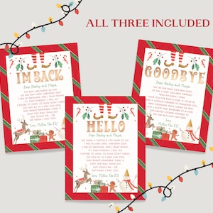 Hello Elf, Welcome Back Elf, Editable Elf Letter, Printable Elf Letter ...