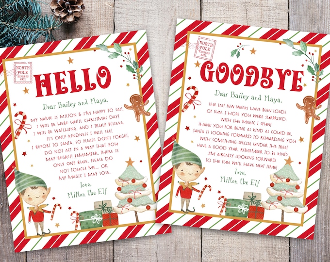 Hello Elf, Welcome Back Elf, Elf BUNDLE, Editable Elf Letter, Hello Elf ...
