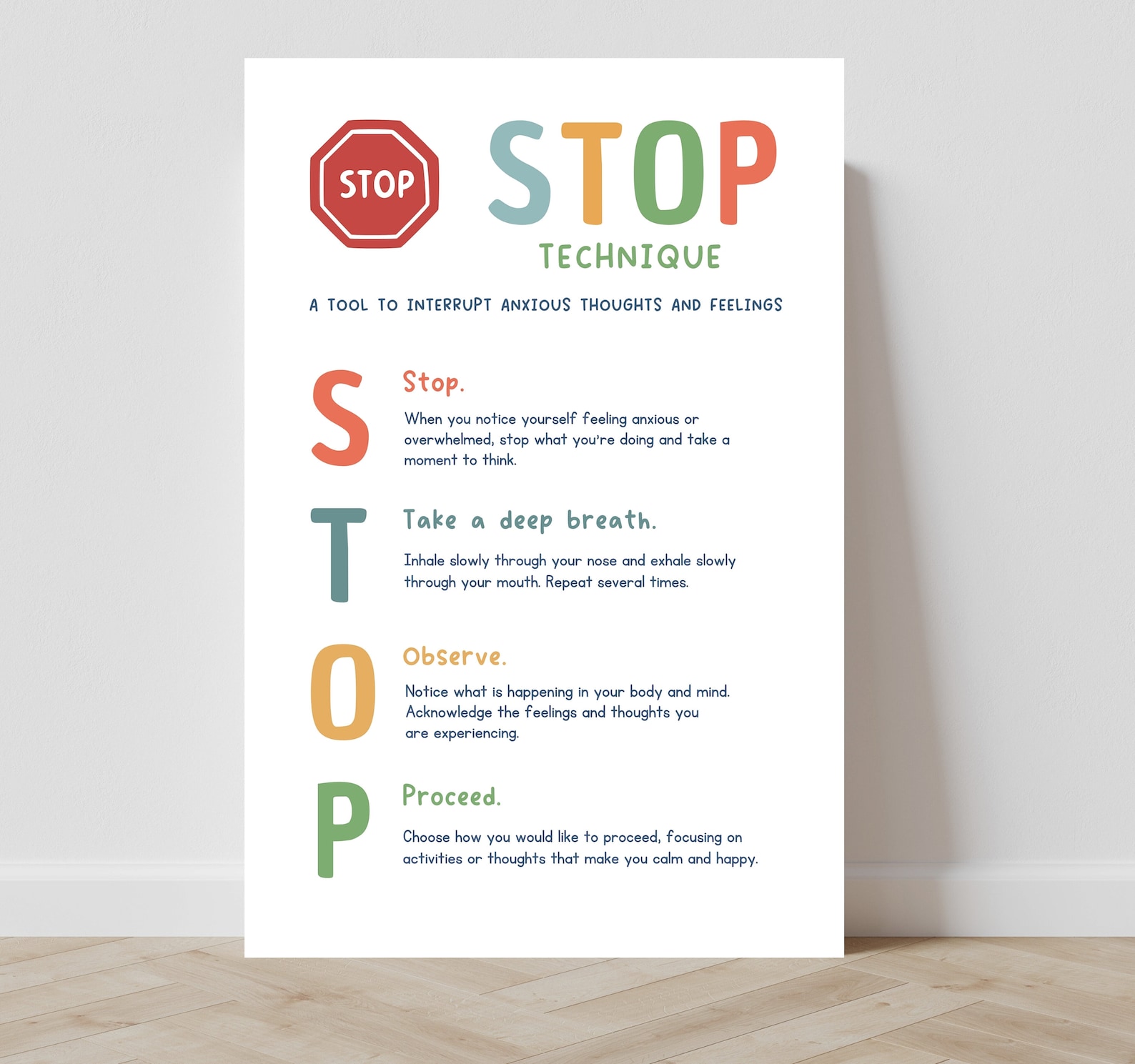 RAIN Technique, STOP Technique, Calming Down Techniques, Social ...