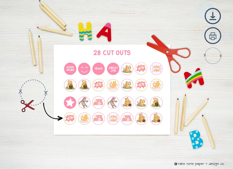 Classic Winnie the Pooh Reward Chart Pink, Pooh Potty Training Chart ...