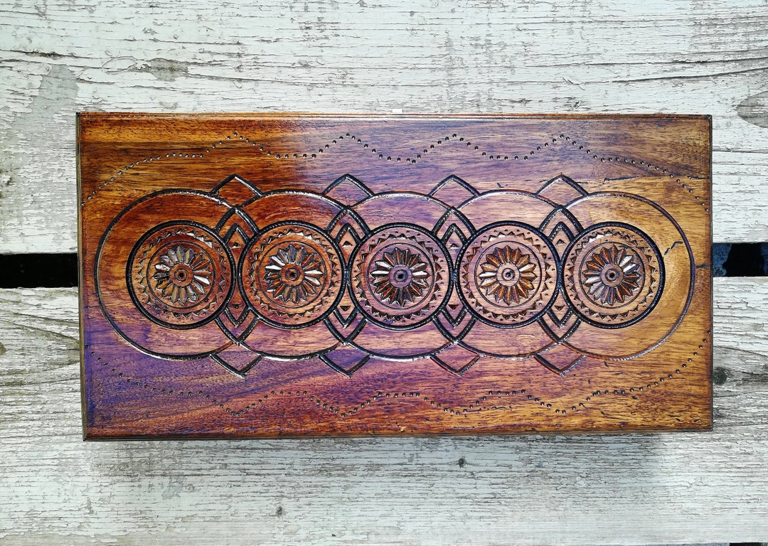 Backgammon Set Enormous Backgammon Board of Ecological Wood Hand Carved ...