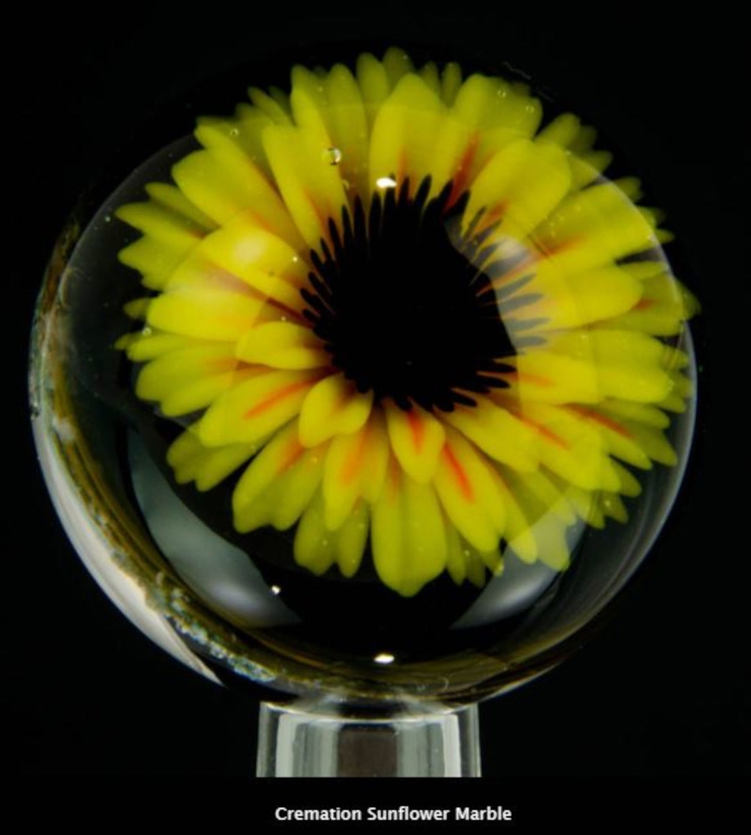 Elev8 Premier Cremation Marble With Sunflower - Etsy