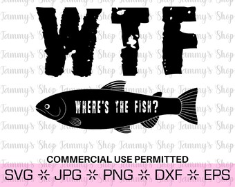 Wtf Where the Fish Svg - Etsy