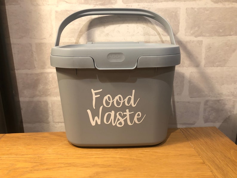 Recylced Grey Food Waste Compost Kitchen Caddy Storage Tub - Etsy UK