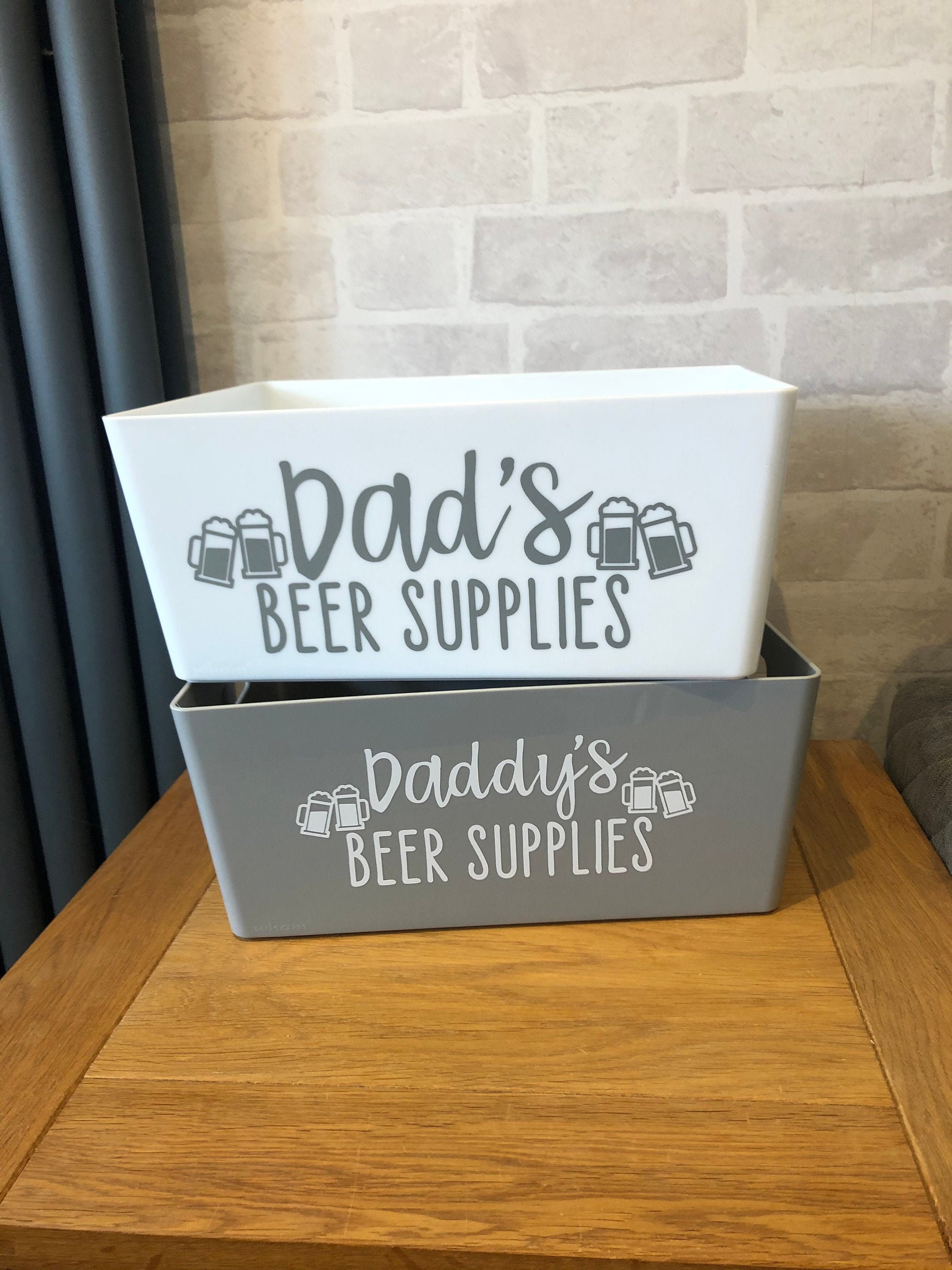 Personalised Beer Storage Box Crate Perfect Gift for Fathers Day Dad ...