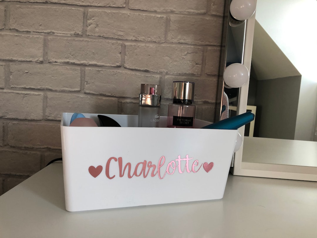 Personalised Plastic Storage Box Caddy - Etsy