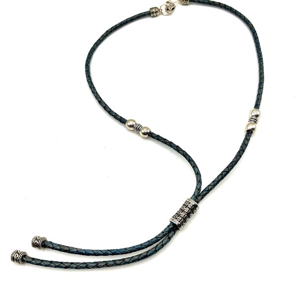 Leather Lariat - Etsy