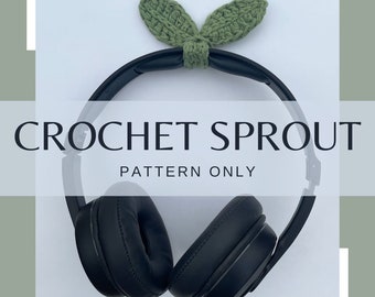 Super Easy Crochet Sprout Leaf Pattern, Beginner Friendly Crochet Pattern, Multipurpose for ...