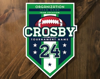 DIGITAL FILE Custom Sports Tournament Sign Football Personalized Yard ...