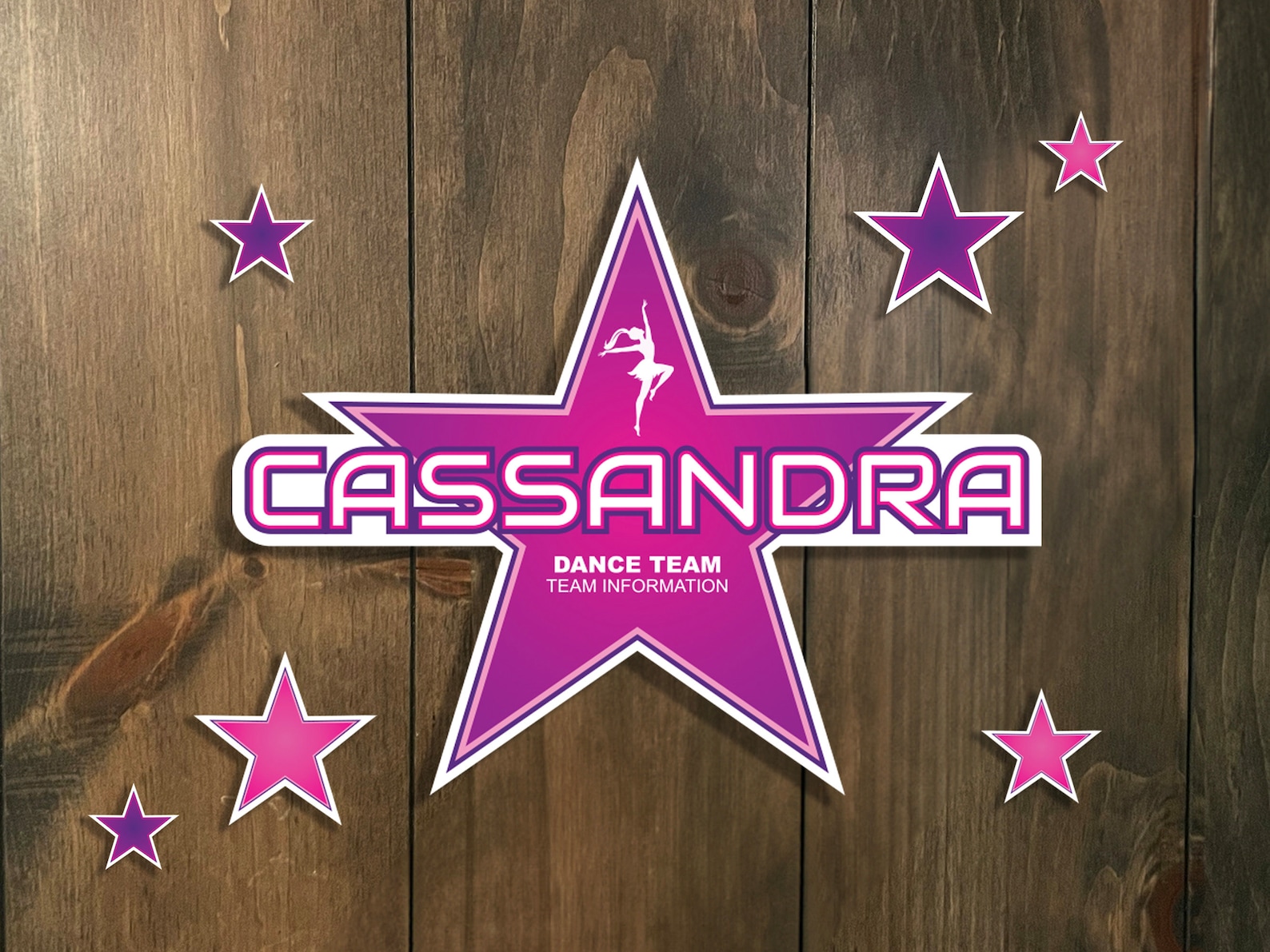 DIGITAL FILE Custom Sports Tournament Sign Dance, Dancing Star ...