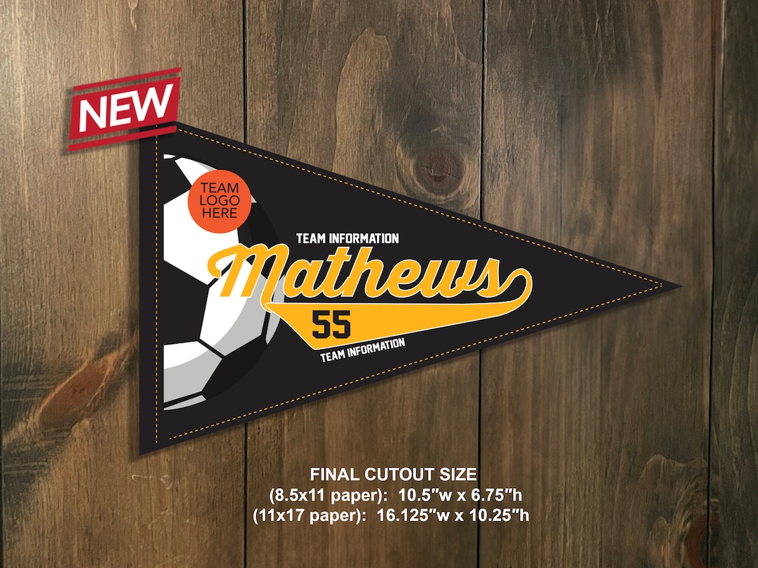 Custom Soccer Tournament Sign - DIGITAL FILE - Pennant - Door Hanger ...