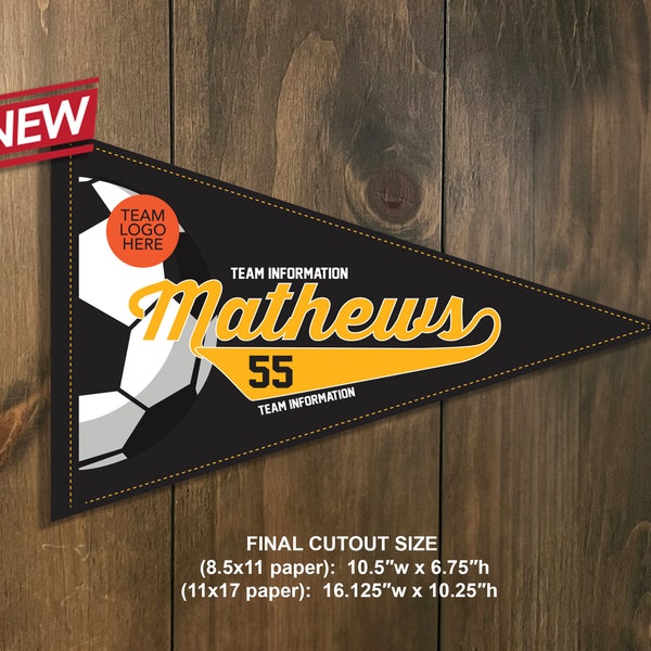 Personalized Sports Pennant - Etsy