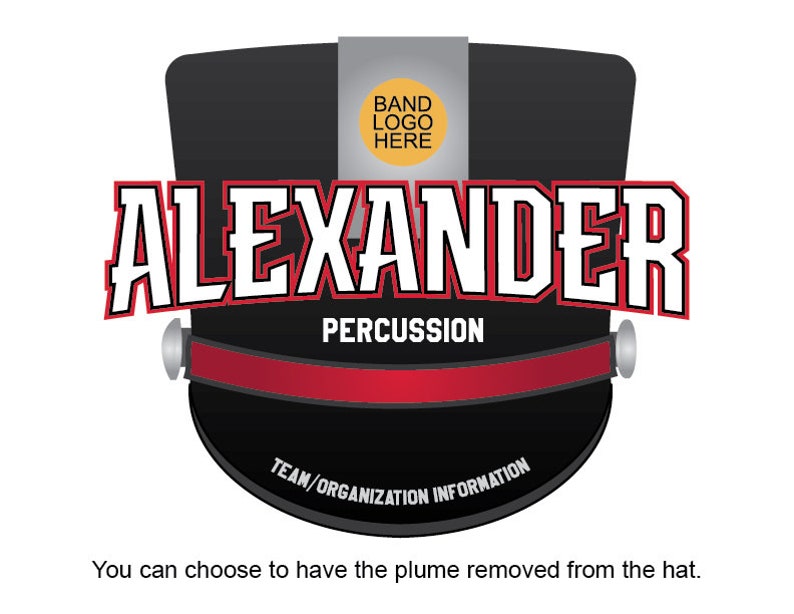 DIGITAL FILE Custom Band Sign Marching Band Hat Door - Etsy