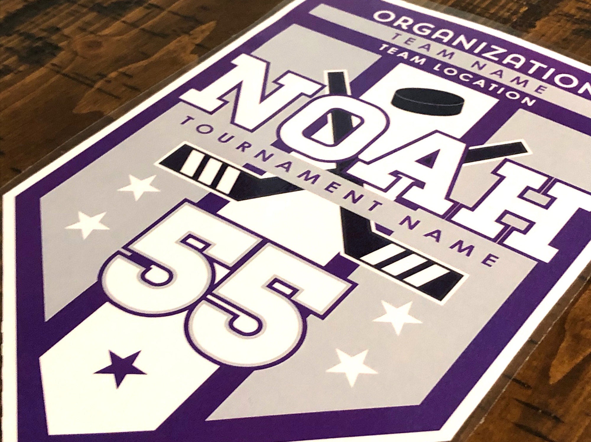 DIGITAL FILE Custom Sports Tournament Sign Hockey Crest - Etsy