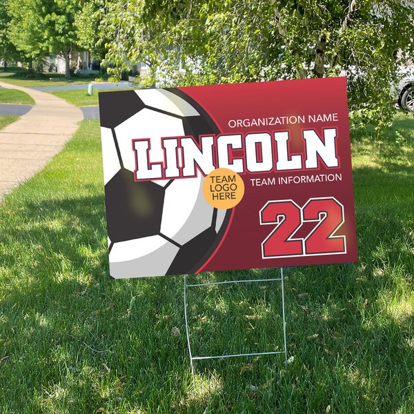 Soccer Player Yard Signs - Etsy