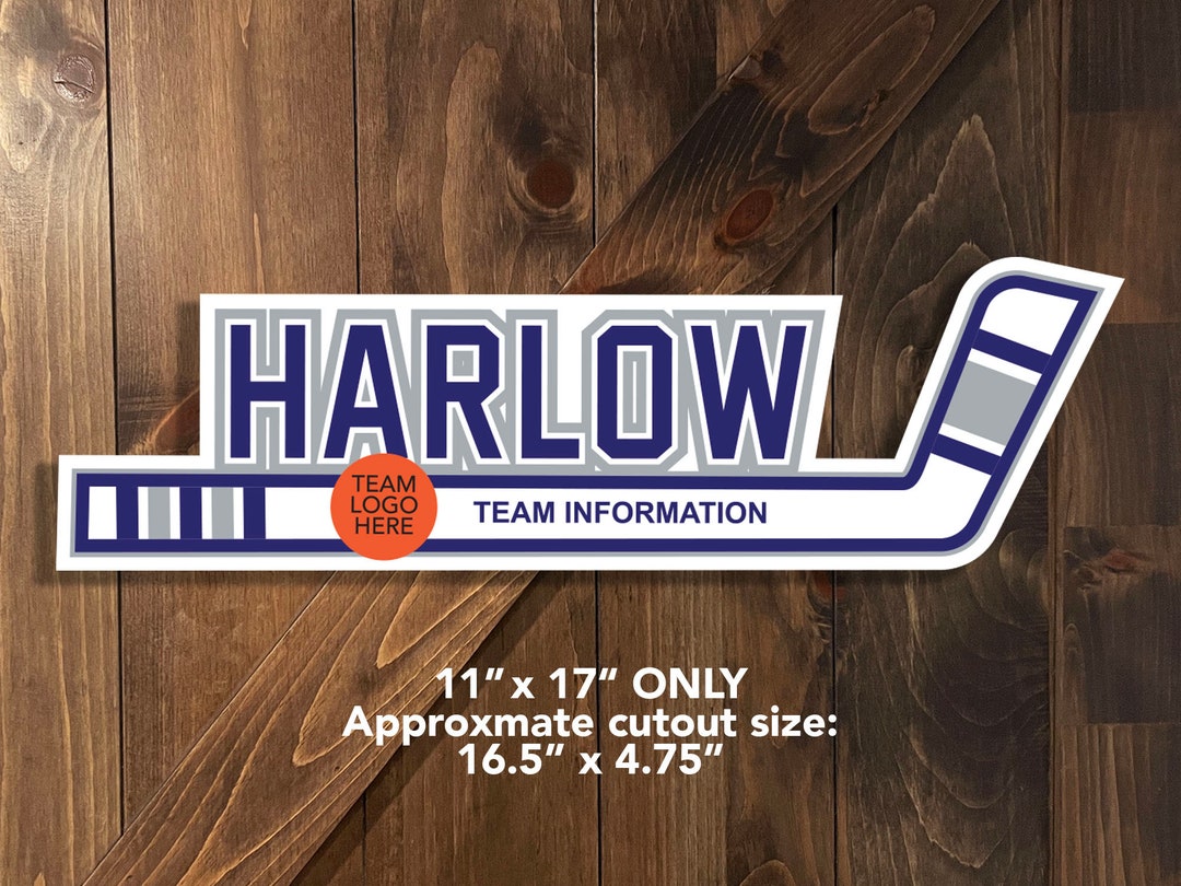 DIGITAL FILE - Custom Sports Tournament Sign - Hockey Stick, Hockey ...