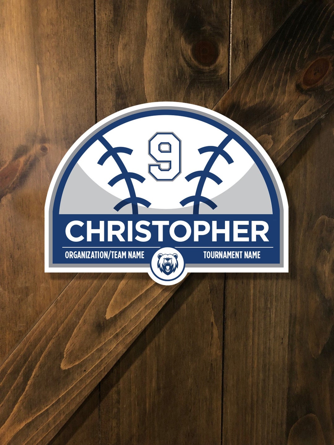 Custom Baseball Tournament Sign - DIGITAL FILE - Half Ball - Door ...