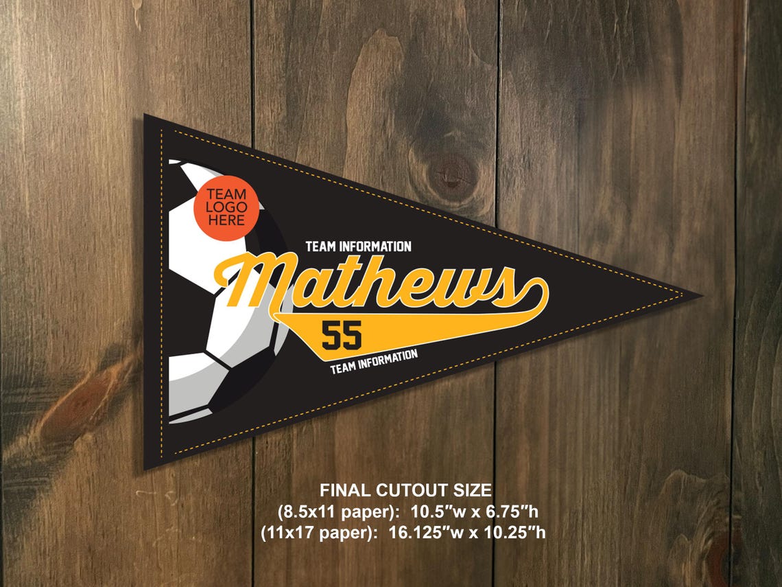 Custom Soccer Tournament Sign - DIGITAL FILE - Pennant - Door Hanger ...