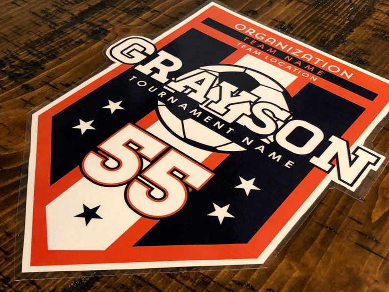 DIGITAL FILE Custom Sports Tournament Sign Soccer Crest - Etsy