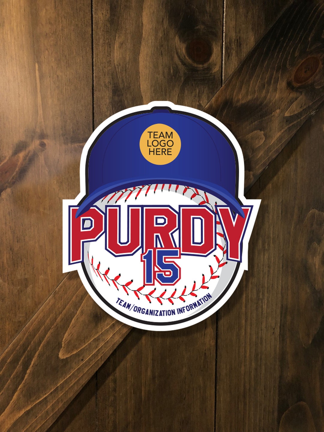 Custom Baseball Tournament Sign - DIGITAL FILE - Baseball Cap - Door ...