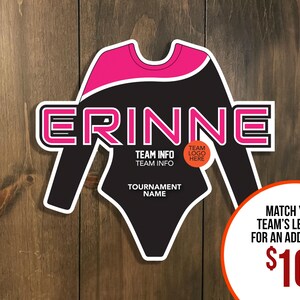 DIGITAL FILE - Custom Sports Tournament Sign - Gymnastics / Dance ...